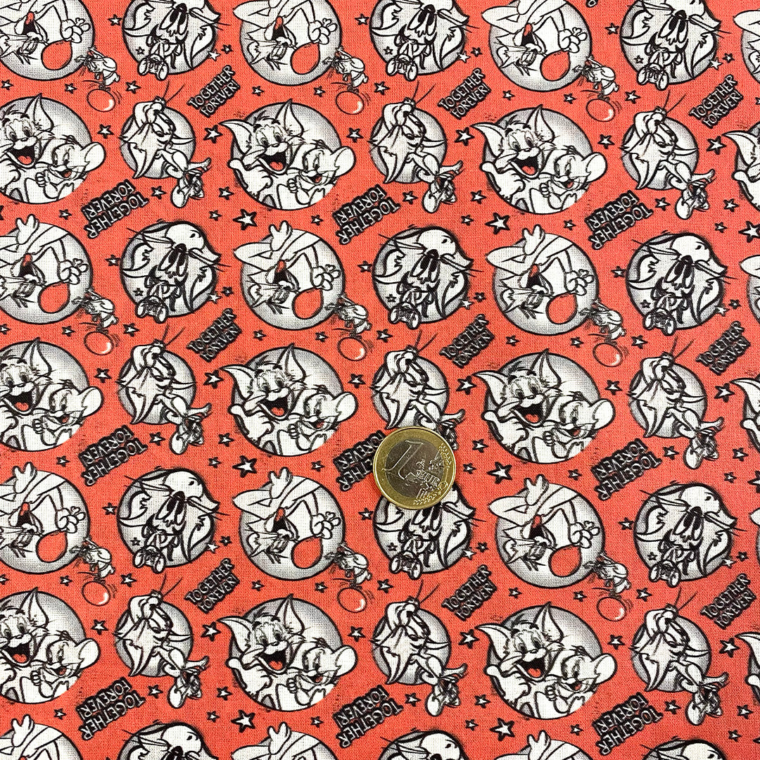 Tom y Jerry rojo – Pata de Gallo Tejidos